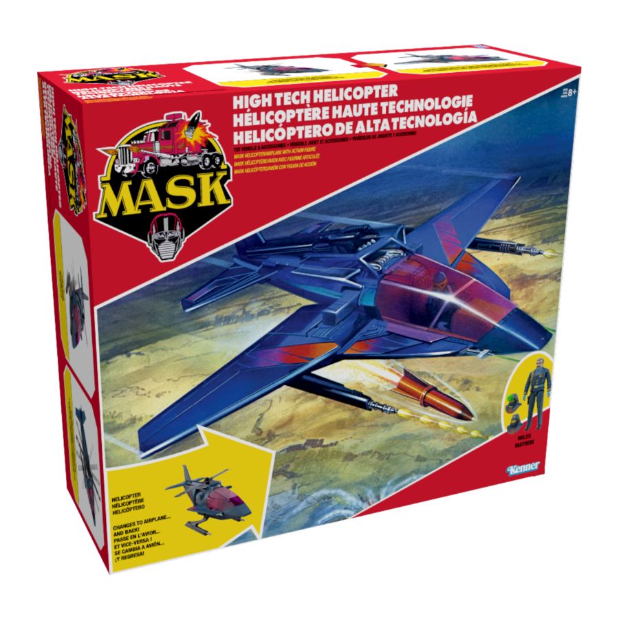 M.A.S.K. - High Tech Helicopter & Miles "Wolf" Mayhem Vehicle & Figure ...
