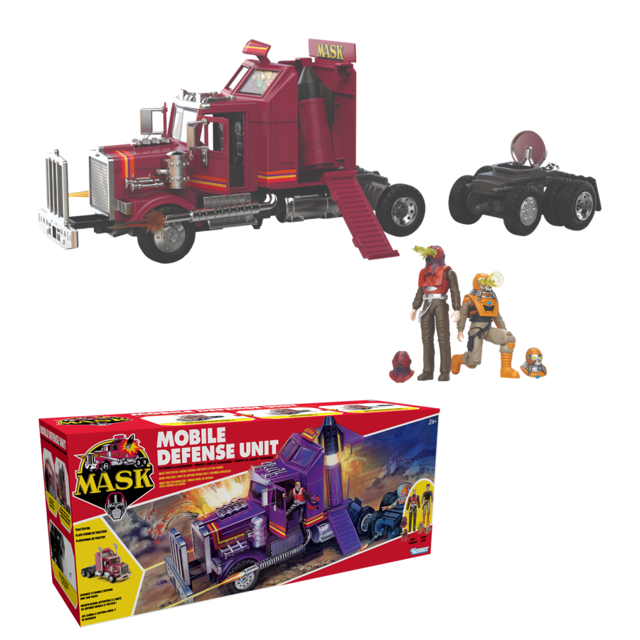 M.A.S.K. - Mobile Defense Unit Vehicle and Matt Trakker & Bruce Sato F ...