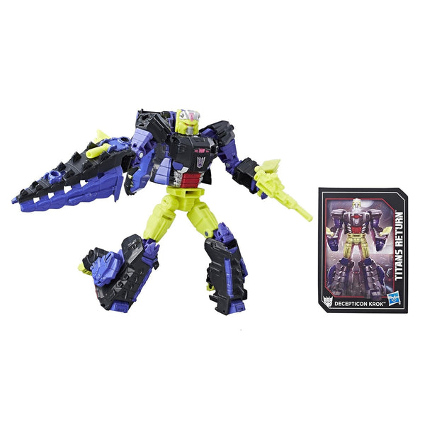 Transformers - Titans Return - Deluxe Class Gatorface & Decepticon Kro ...