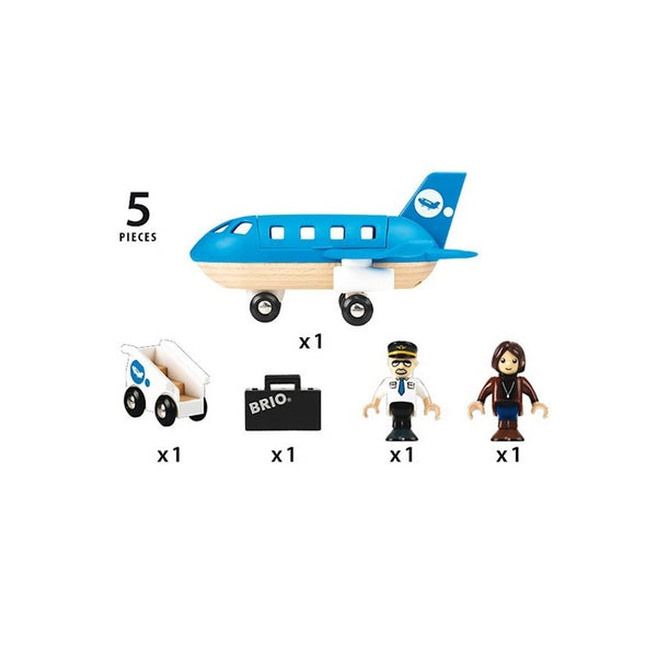 BRIO World - Blue Passenger Airplane 5pcs – Alfy's New & Vintage Toy Shop